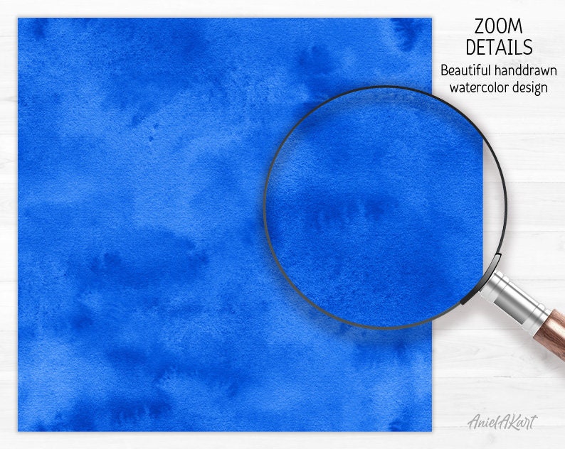 Blue Watercolor Background Blue Ombre Digital Paper Pack - Etsy