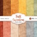 Watercolor Fall Digital Paper Pack Cozy Autumn Hues Seamless Pattern ...