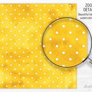 Easter Digital Paper Pack Watercolor Polka Dot Seamless Pattern ...