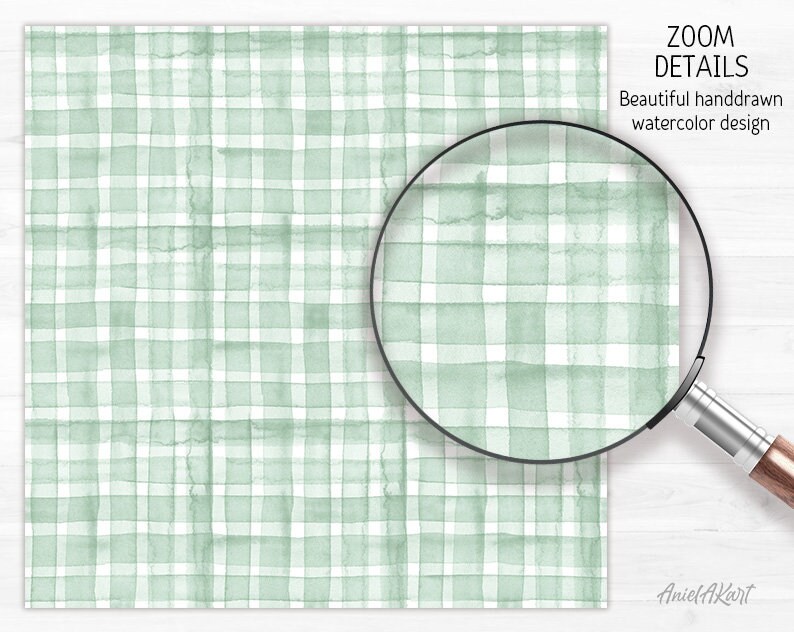 Sage Green Seamless Pattern Watercolor Polka Dot Digital Paper | Etsy