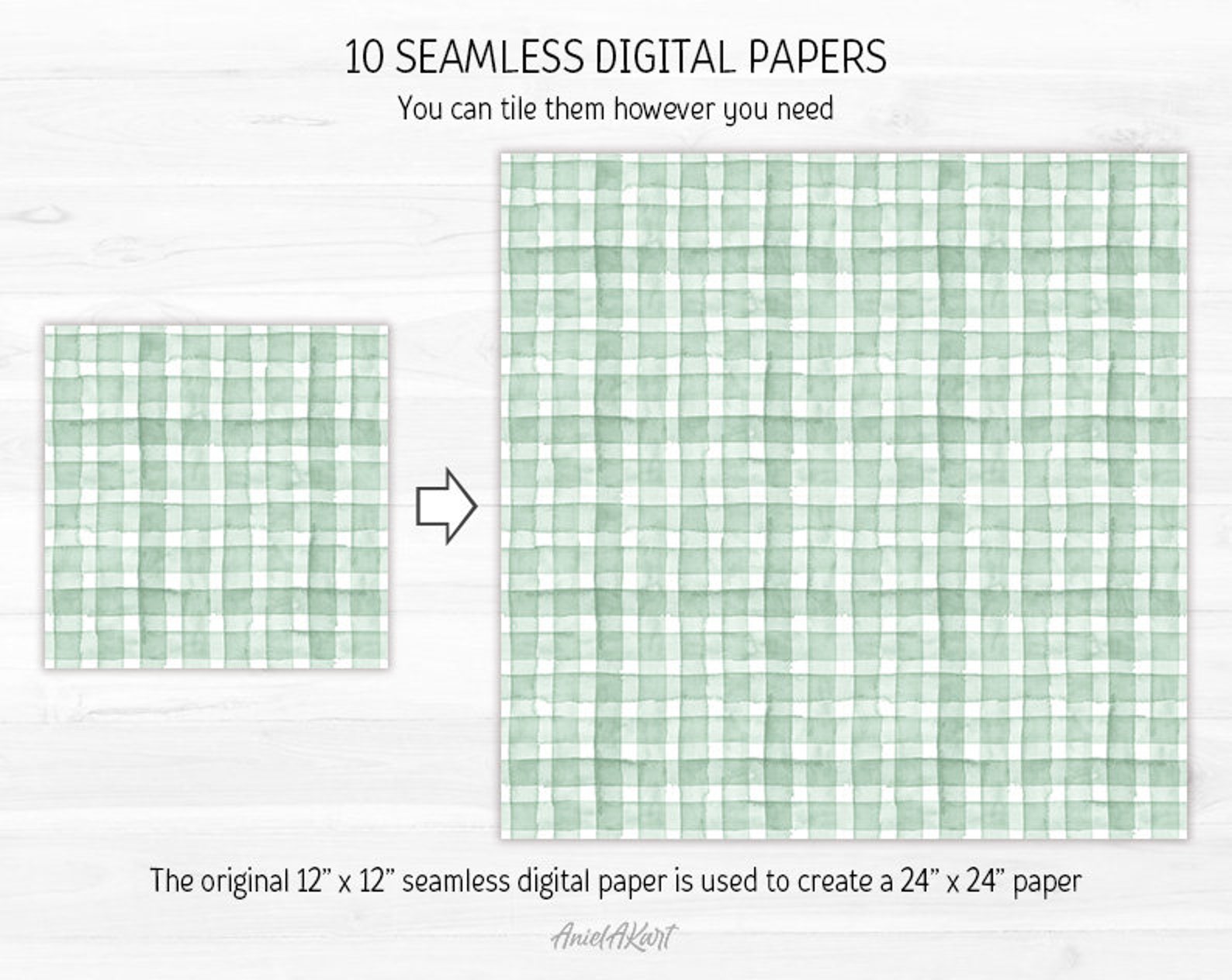 Sage Green Seamless Pattern Watercolor Polka Dot Digital Paper | Etsy