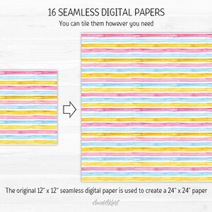 Easter Digital Paper Pack Watercolor Polka Dot Seamless Pattern ...