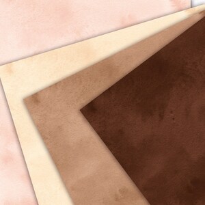 Watercolor Skin Tones Digital Paper Pack Neutral Shades Earthy Boho ...