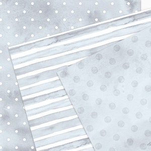Light Grey Seamless Pattern Watercolor Polka Dot Digital Paper Pack ...