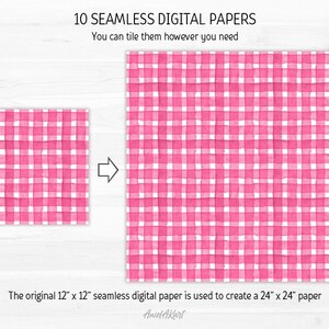 Pink Seamless Pattern Watercolor Polka Dot Pink Digital Paper Pack ...