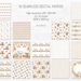 Boho Baby Digital Paper Pack Nursery Watercolor Baby Toys Seamless ...