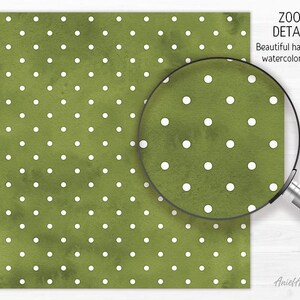 Christmas Digital Paper Pack Watercolor Polka Dot Seamless Pattern ...