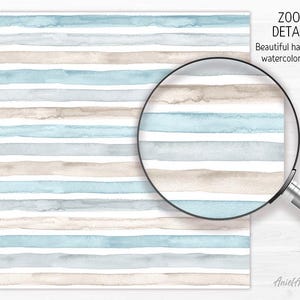 Christmas Digital Paper Pack Watercolor Snowflakes Seamless Pattern ...