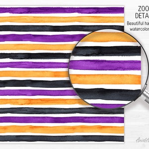 Halloween Digital Paper Pack Watercolor Polka Dot Seamless Pattern ...