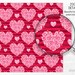 Valentine Day Digital Paper Pack Watercolor Love Seamless Pattern ...