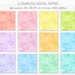 Pastel Polka Dot Watercolor Digital Paper Pack Pastel Rainbow Hues ...
