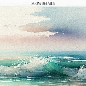 Watercolor Summer Beach Digital Paper Pack Seascape Printable ...