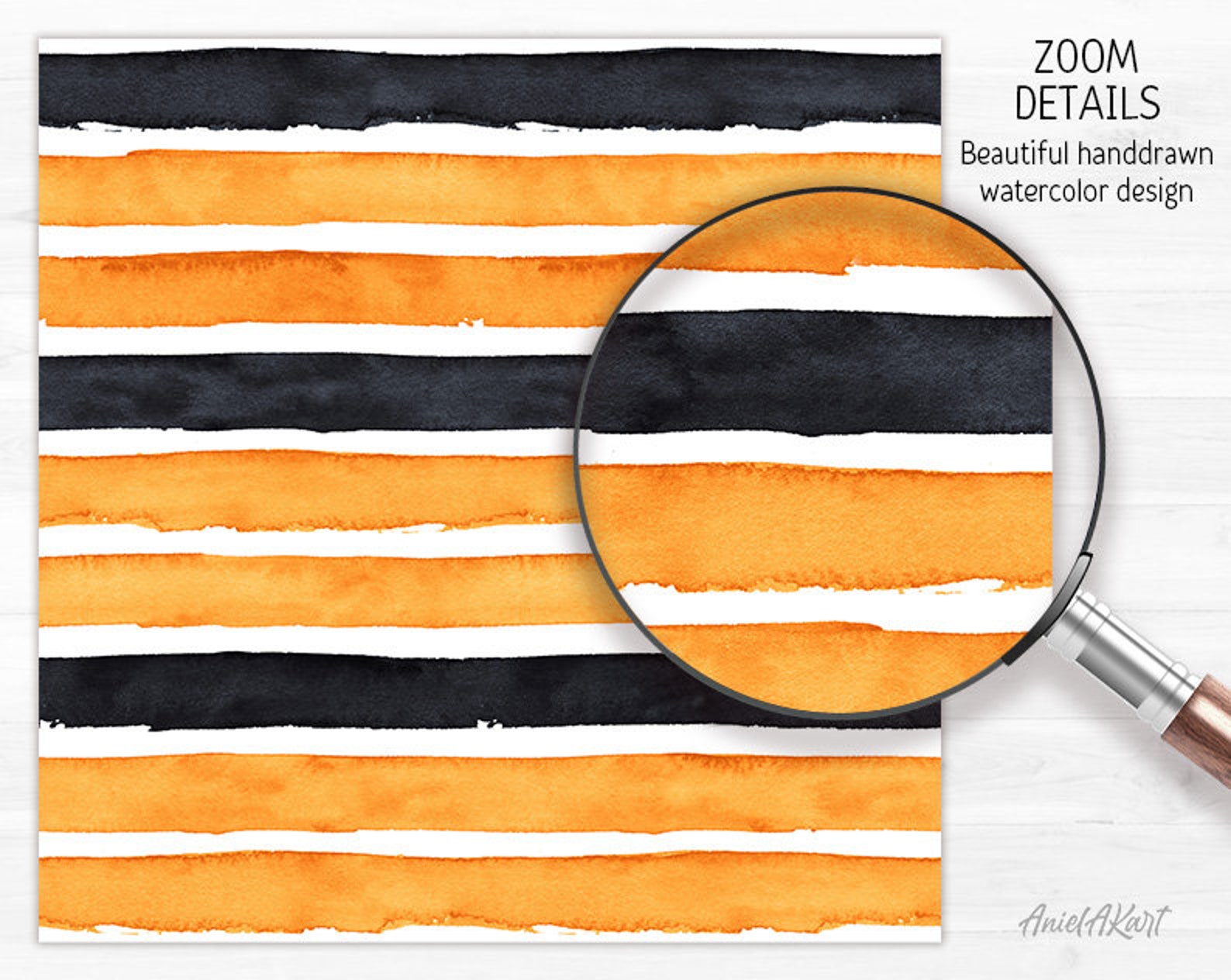 Orange Black Digital Paper Pack Watercolor Polka Dot Seamless - Etsy