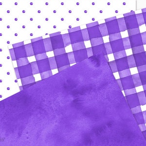 Amethyst Purple Seamless Pattern Watercolor Polka Dot Digital Paper ...