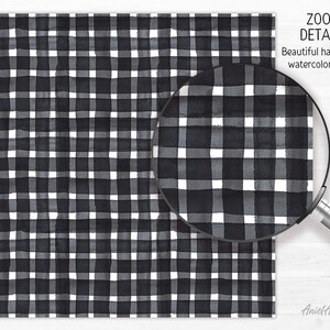 Black Seamless Pattern Watercolor Polka Dot Digital Paper Pack ...
