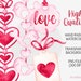 Watercolor Valentine's Day Clipart Handpainted Romantic Bunting Tag PNG ...