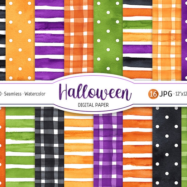 Halloween Watercolor - Etsy