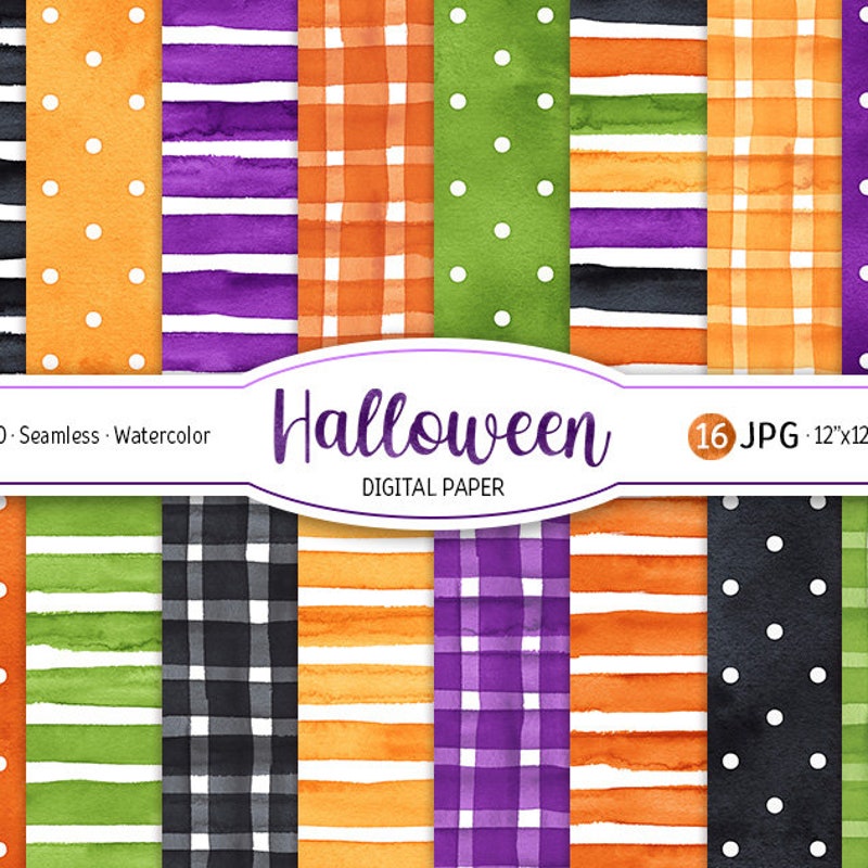 Halloween Watercolor - Etsy