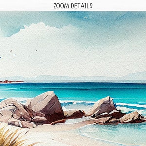 Watercolor Seaside Digital Paper Pack Summer Beach Printable ...