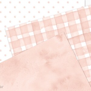 Silk Beige Seamless Pattern Watercolor Polka Dot Pink Beige Digital ...