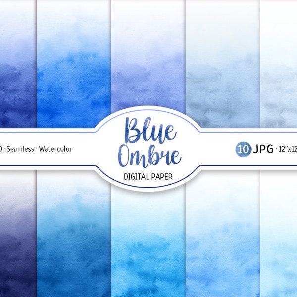 Ombre Watercolor - Etsy