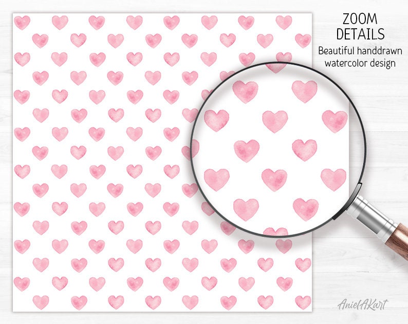 Blush Pink Digital Paper Pack Watercolor Confetti Seamless - Etsy