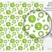 Green Seamless Pattern Watercolor Polka Dot Digital Paper Pack - Etsy