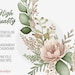Watercolor Boho Floral Frame Clipart Flower Wreath Boho - Etsy
