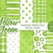 Green Seamless Pattern Watercolor Polka Dot Digital Paper Pack - Etsy