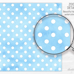 Easter Digital Paper Pack Watercolor Polka Dot Seamless Pattern ...