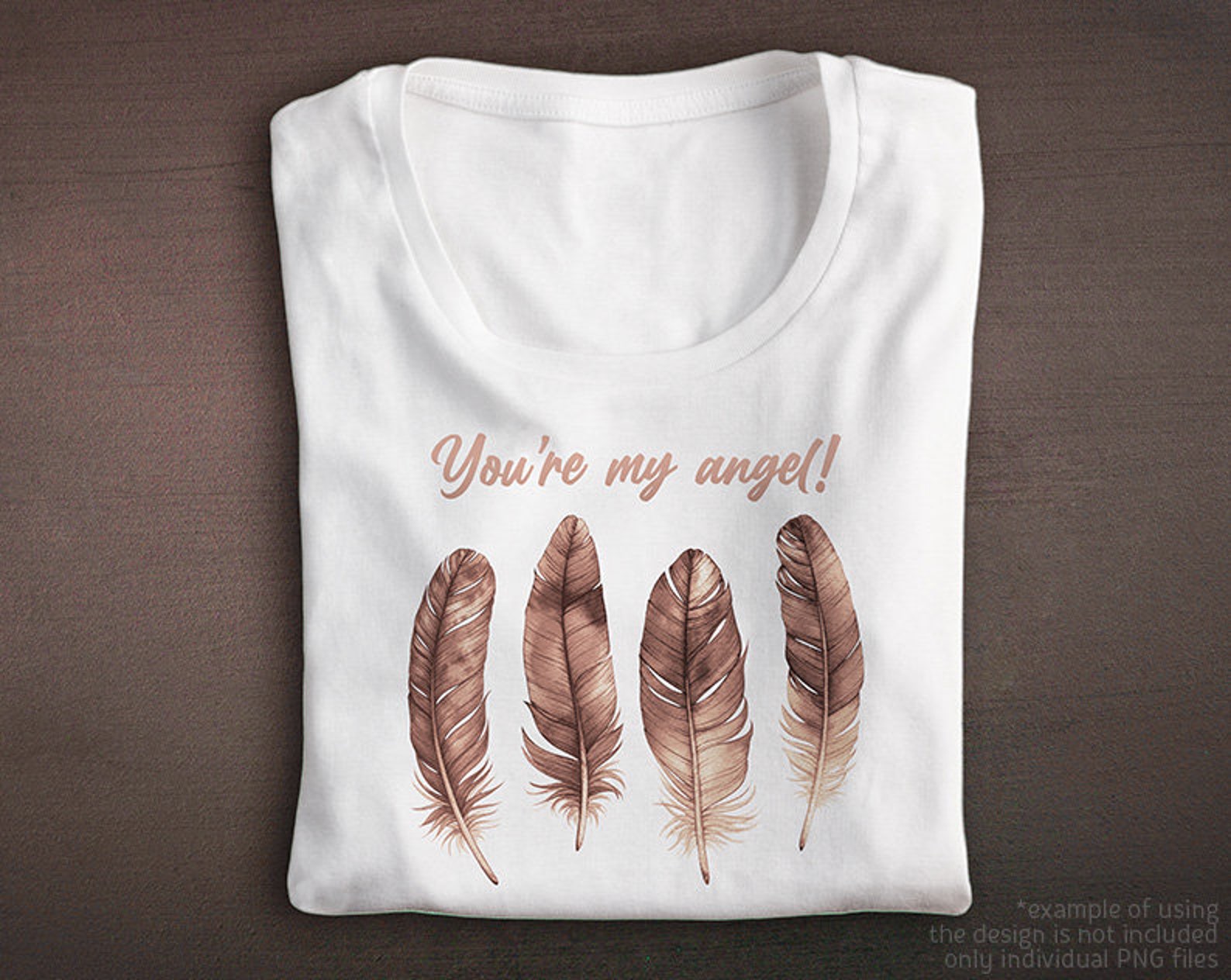 Watercolor Brown Feather Clipart Exotic Boho Hand Painted - Etsy