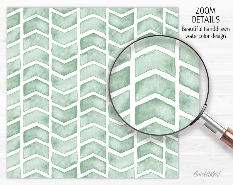 Sage Green Digital Paper Pack Watercolor Confetti Seamless | Etsy