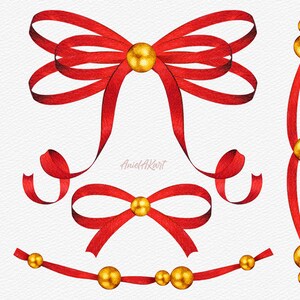 Watercolor Christmas Bundle Clipart Individual Png Elements Winter ...