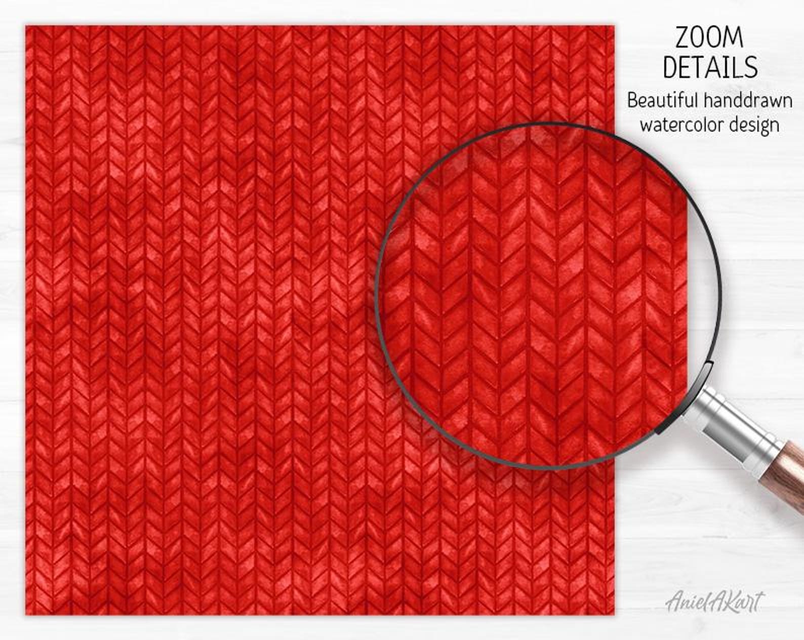 Christmas Sweater Digital Paper Pack Cozy Winter Knit Seamless Pattern ...
