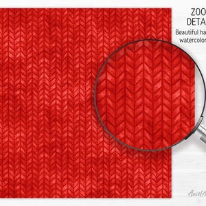 Christmas Sweater Digital Paper Pack Cozy Winter Knit Seamless Pattern ...