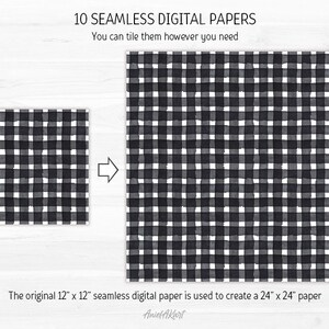 Black Seamless Pattern Watercolor Polka Dot Digital Paper Pack ...