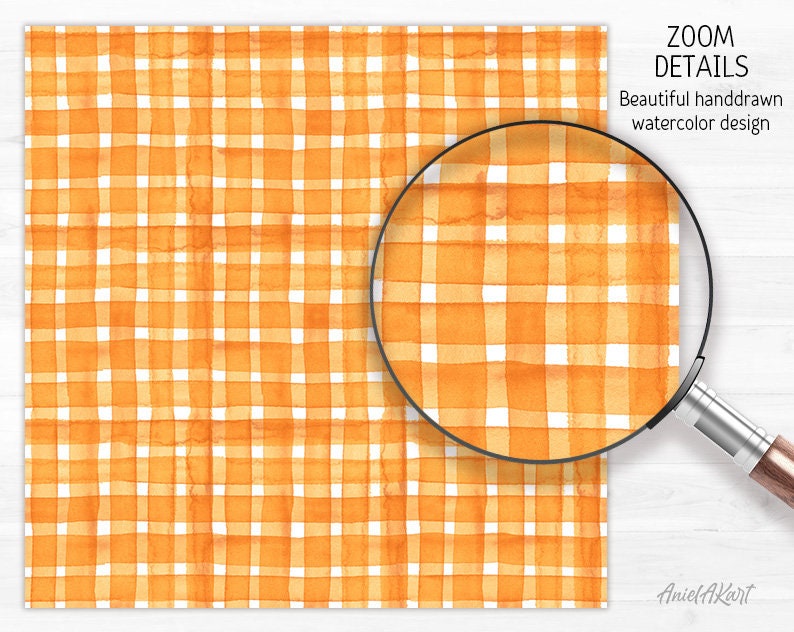 Orange Seamless Pattern Watercolor Polka Dot Digital Paper - Etsy