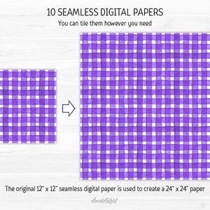 Amethyst Purple Seamless Pattern Watercolor Polka Dot Digital Paper ...