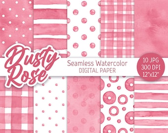 Christmas Digital Paper Pack Watercolor Polka Dot Seamless - Etsy