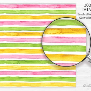 Easter Digital Paper Pack Watercolor Polka Dot Seamless Pattern ...