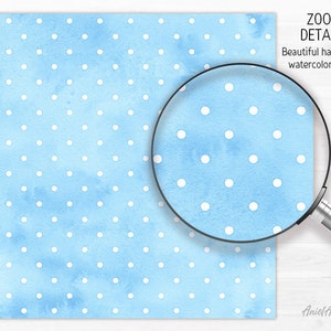 Easter Digital Paper Pack Watercolor Polka Dot Seamless Pattern ...