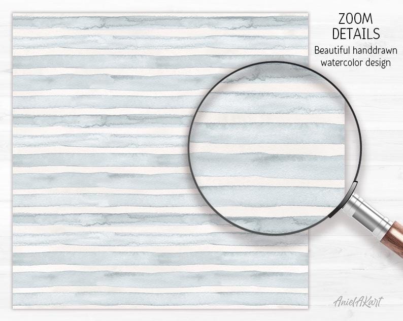 Christmas Digital Paper Pack Watercolor Snowflakes Seamless Pattern ...