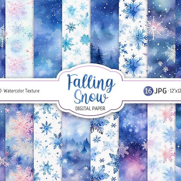Falling Snow Svg - Etsy