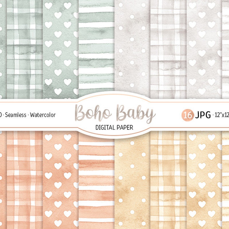 Baby Digital Paper - Etsy