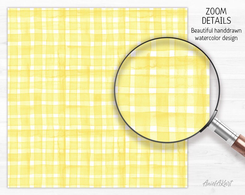 Pastel Yellow Seamless Pattern Watercolor Polka Dot Digital Paper Pack ...