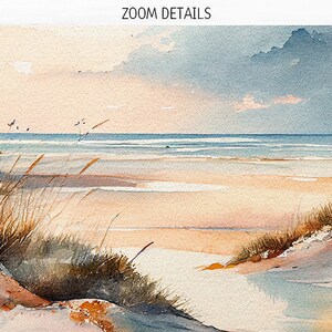 Watercolor Summer Beach Digital Paper Pack Seascape Printable ...