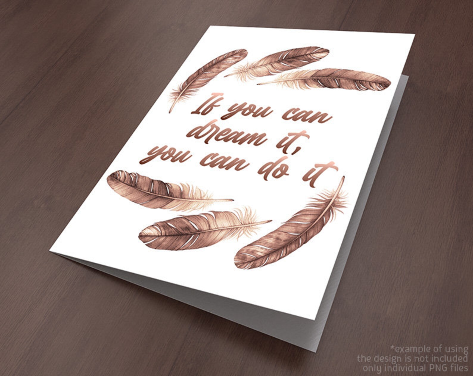 Watercolor Brown Feather Clipart Exotic Boho Hand Painted - Etsy