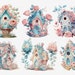 Pastel Fairy House Clipart Watercolor Flower Fairy House PNG ...