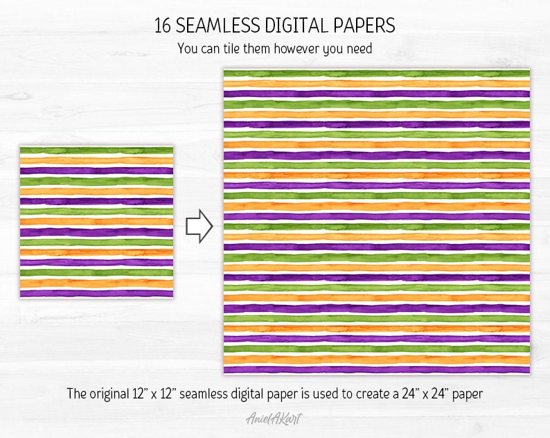 Halloween Digital Paper Pack Watercolor Polka Dot Seamless - Etsy
