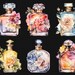 Watercolor Floral Perfume Bottles Clipart Flower Perfume PNG Bundle ...